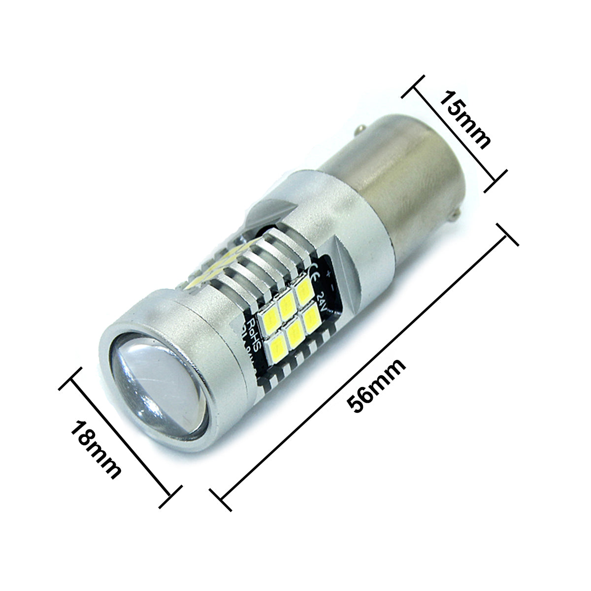 24v 241 BA15s 21 SMD LED Bulb – Custom LED -Automotive LED | HID | Halogen