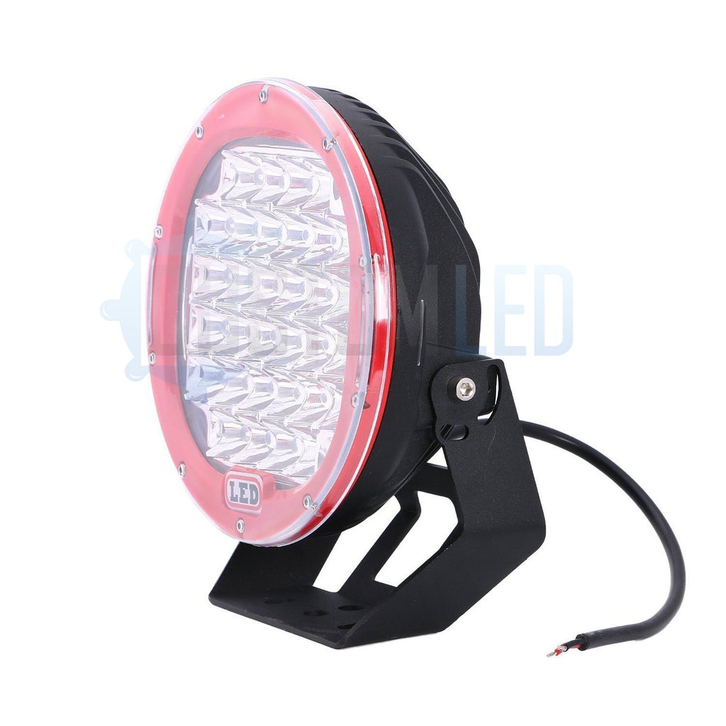 160w 9" Round Cree LED Work Light (Red/Black) – Custom LED -Automotive ...